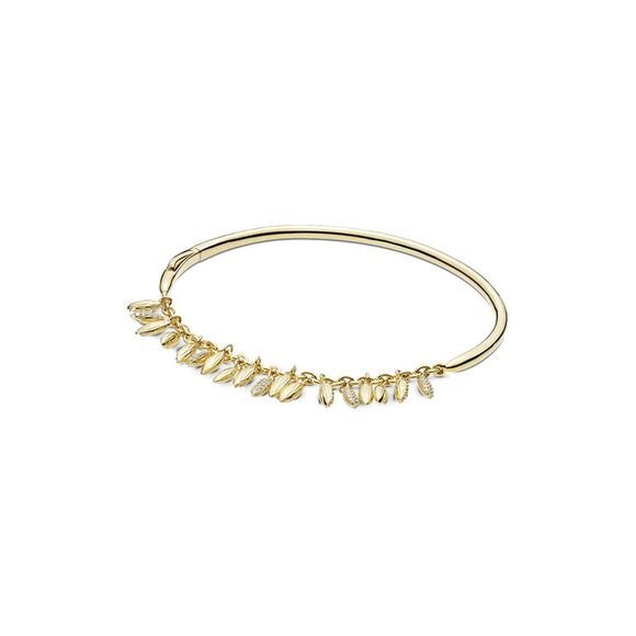 Pandora | Jewelry | Pandora 8k Over Silver Shine Floating Grains Bangle ...